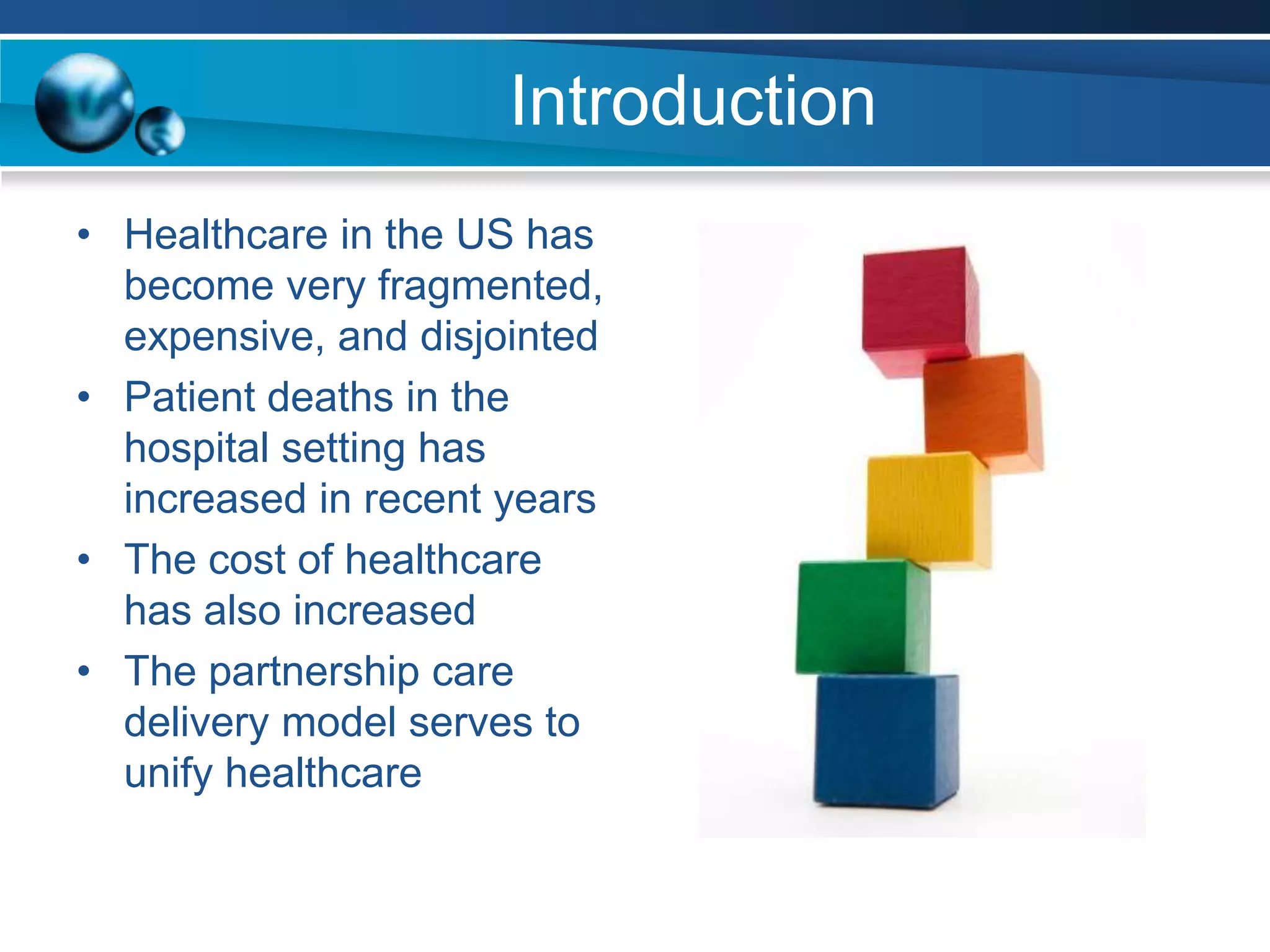 Literature Review: Partnership Care Delivery Model | PPTX