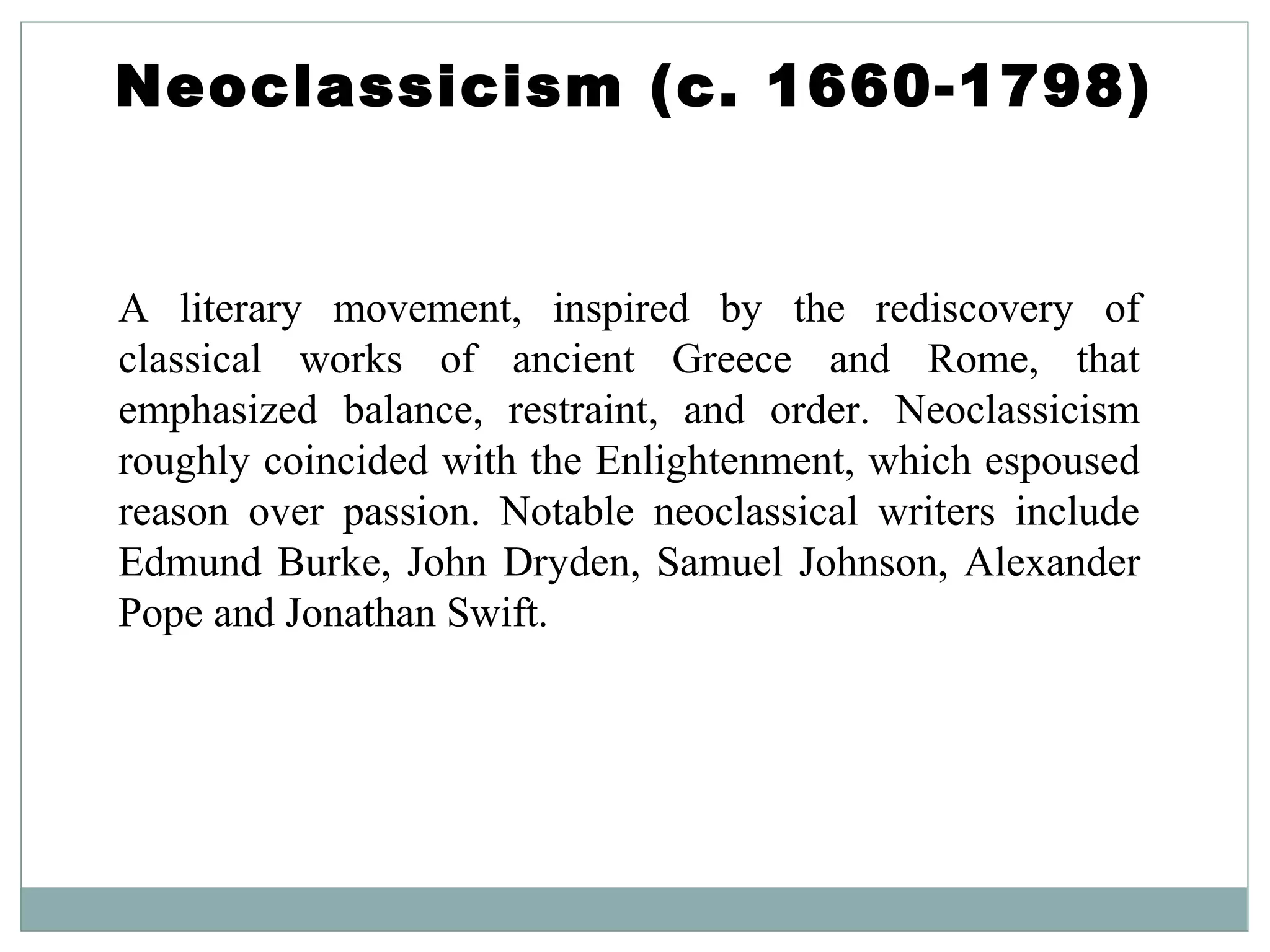 Literature "romantic movement and ghotic | PPT