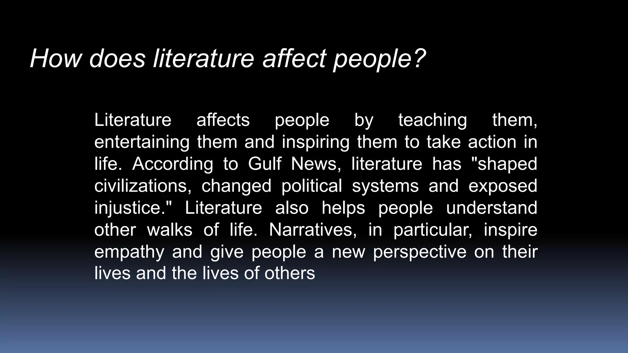 Literature & Life | PPTX