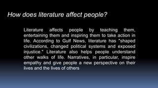 Literature & Life | PPTX