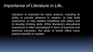 Literature & Life | PPTX