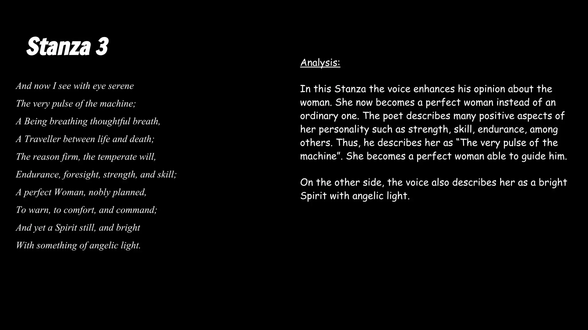 Literature presentation “she was a phantom of delight” | PDF