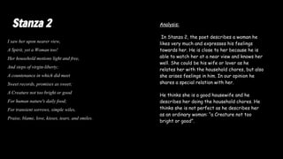 Literature presentation “she was a phantom of delight” | PDF