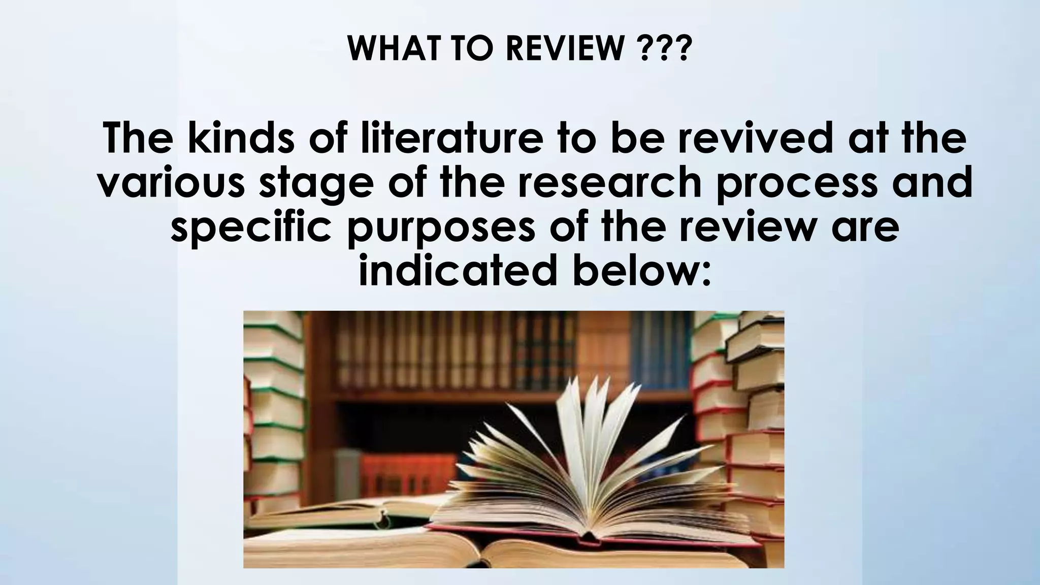 Literature review in research methodology | PPTX