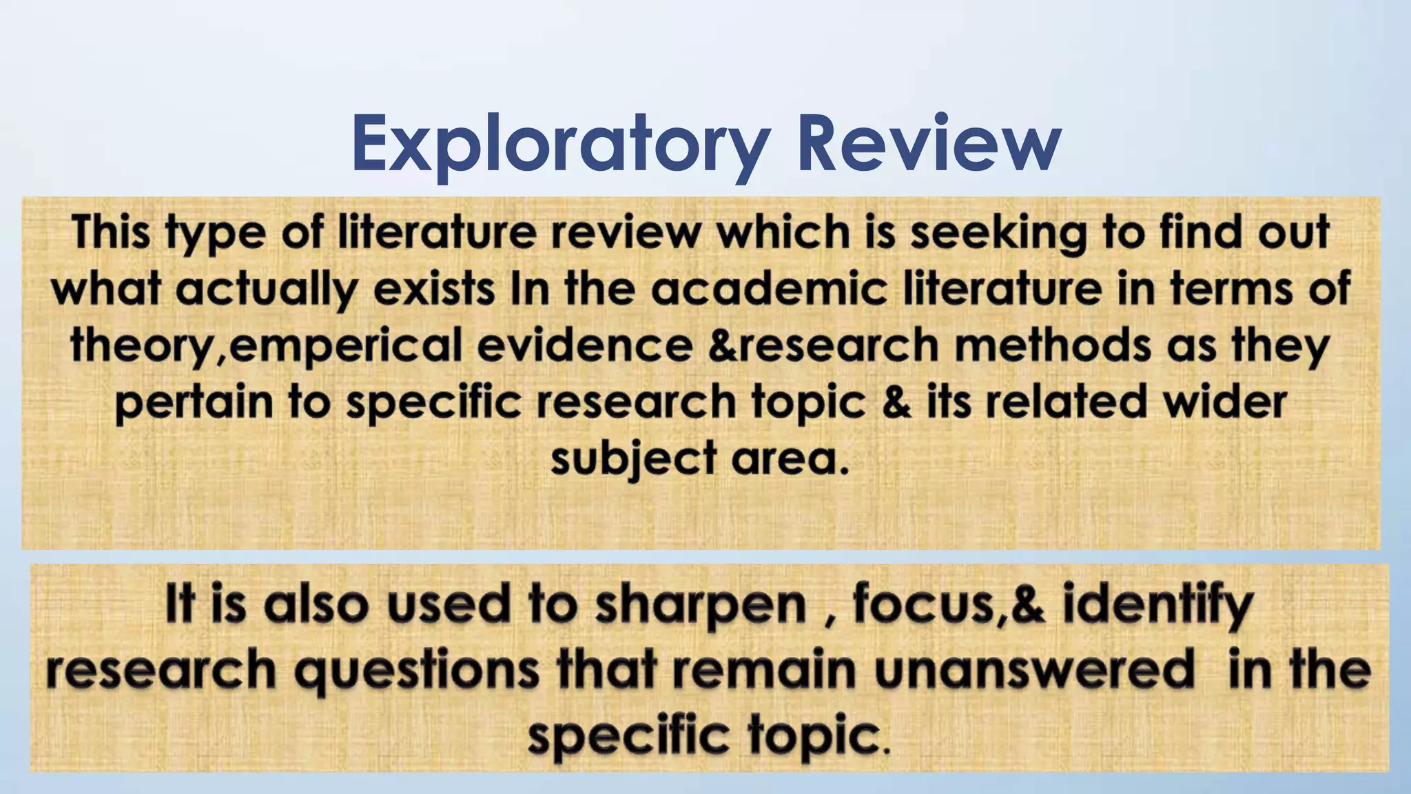 Literature review in research methodology | PPTX