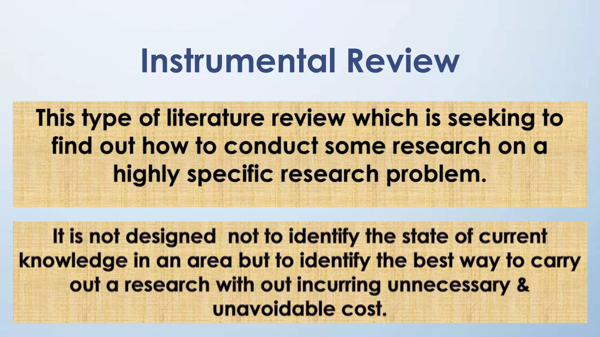 Literature review in research methodology | PPTX