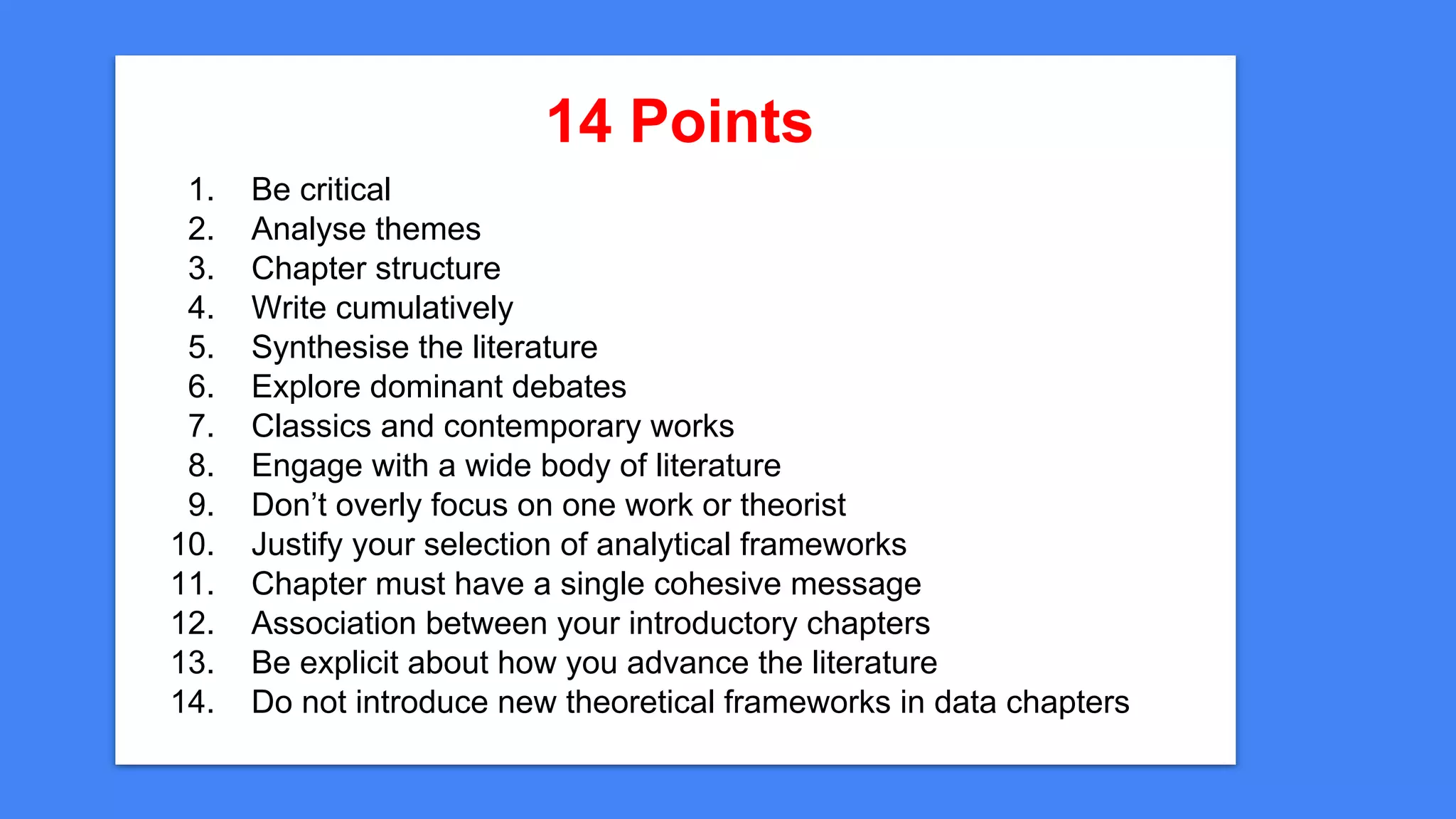 How to write a dissertation literature review chapter | PDF