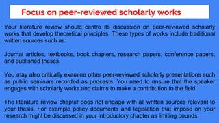 How to write a dissertation literature review chapter | PDF