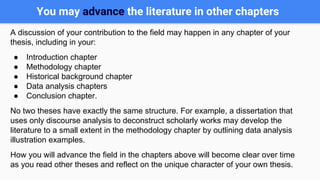 How to write a dissertation literature review chapter | PDF