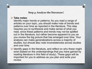 Literature review | PPT