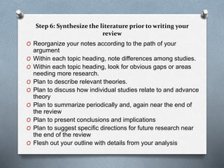Literature review | PPT