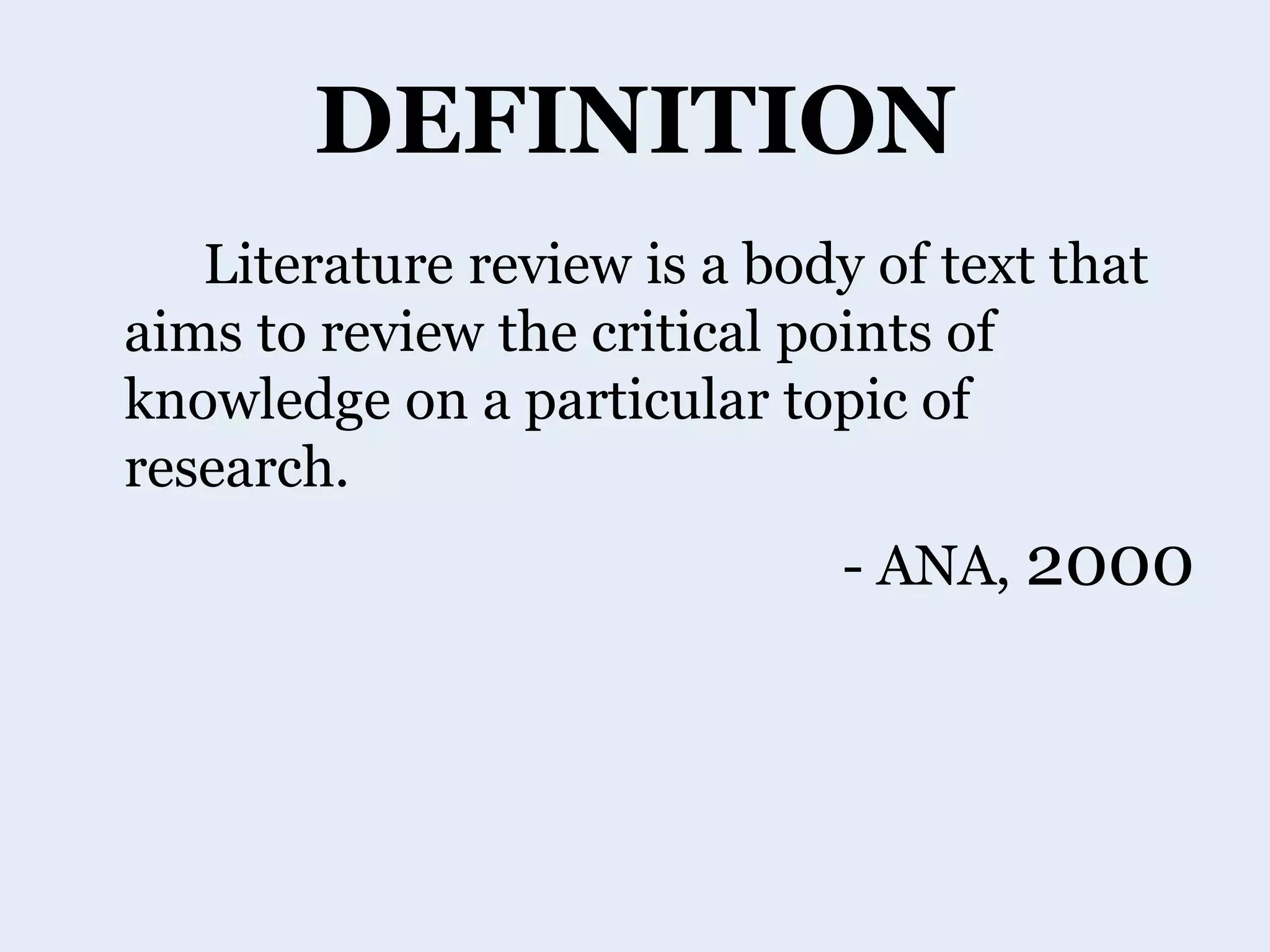 Literature review | PDF