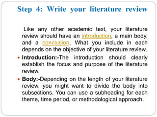 Literature review | PPTX