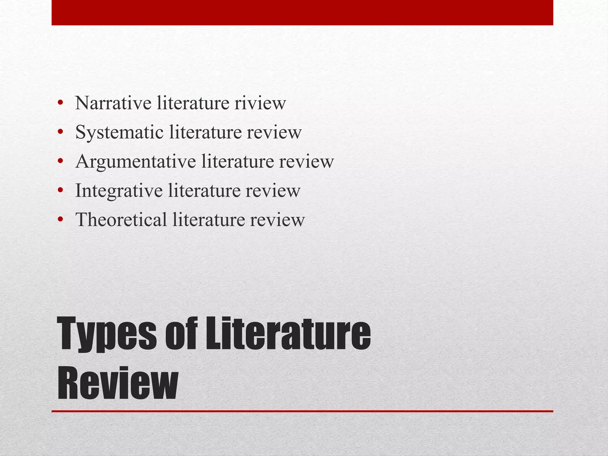 What is Literature Review? | PPTX