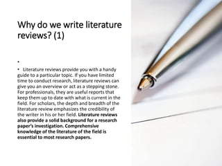 Literature Review Articel writing strategi | PPT