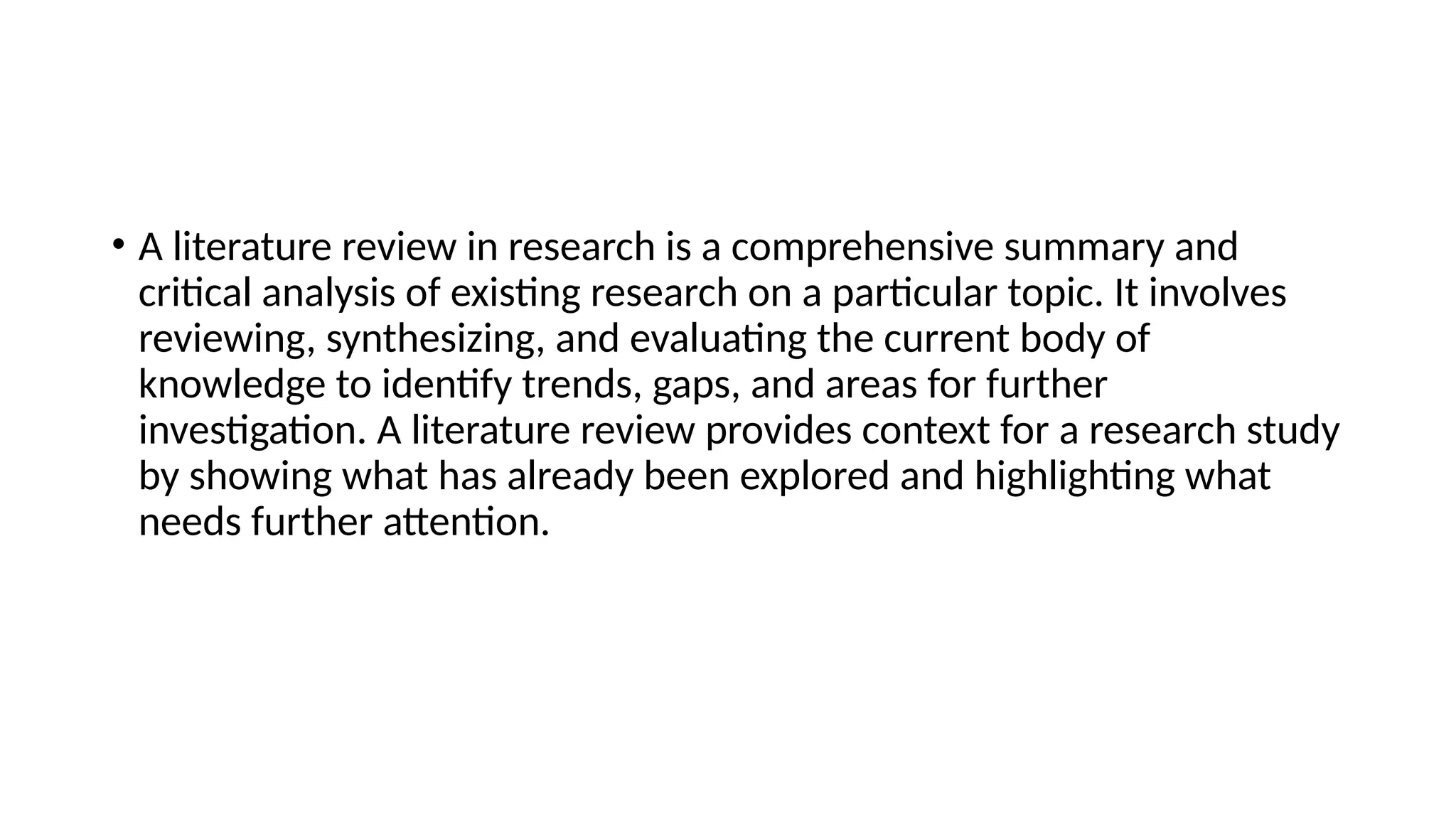 Literature Review SCIENTIFIC STUDIES PPT | PPT