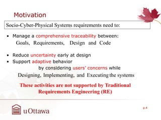 Self-adaptation Driven by goals in SysML Models | PPT