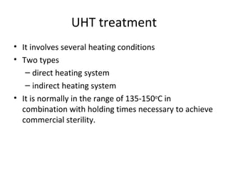 Effect of UHT treatment | PPT