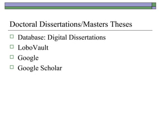 Literature review | PPT