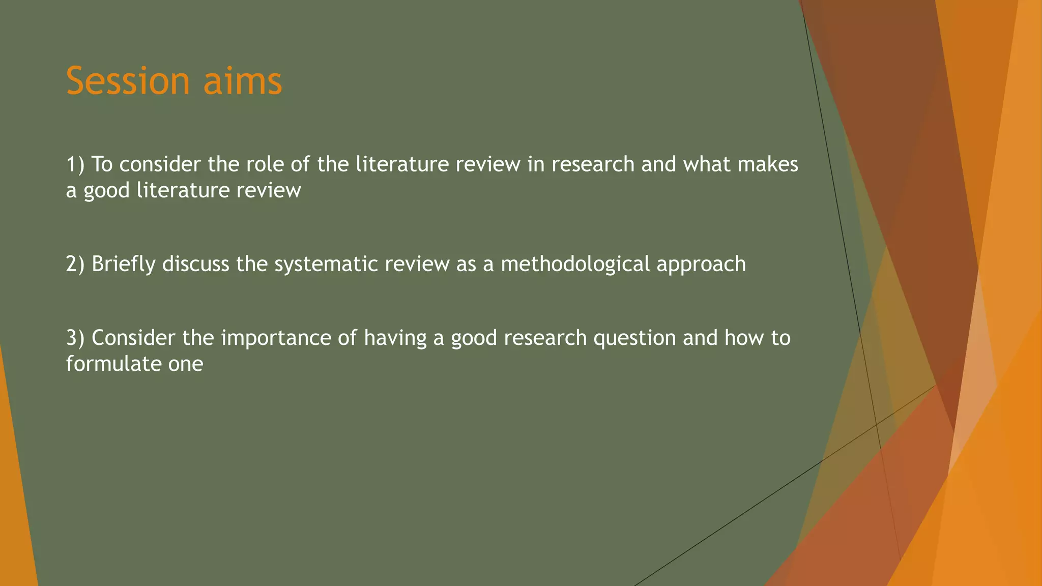 Identifying a research problem and formulating a research question | PPTX