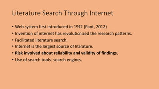 Literature review and theoretical framework | PPTX