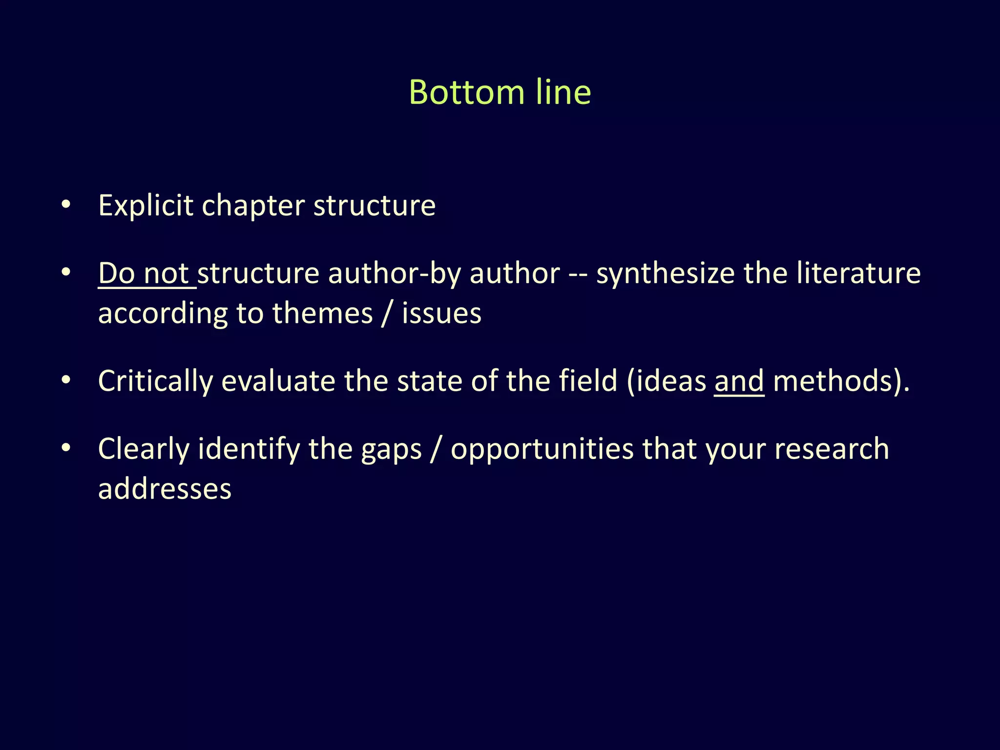 Literature review chapter | PPTX