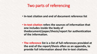 Literature review in text citation | PPTX