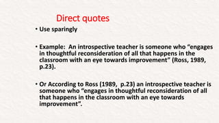 Literature review in text citation | PPTX