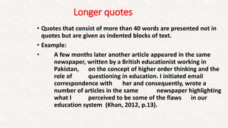 Literature review in text citation | PPTX