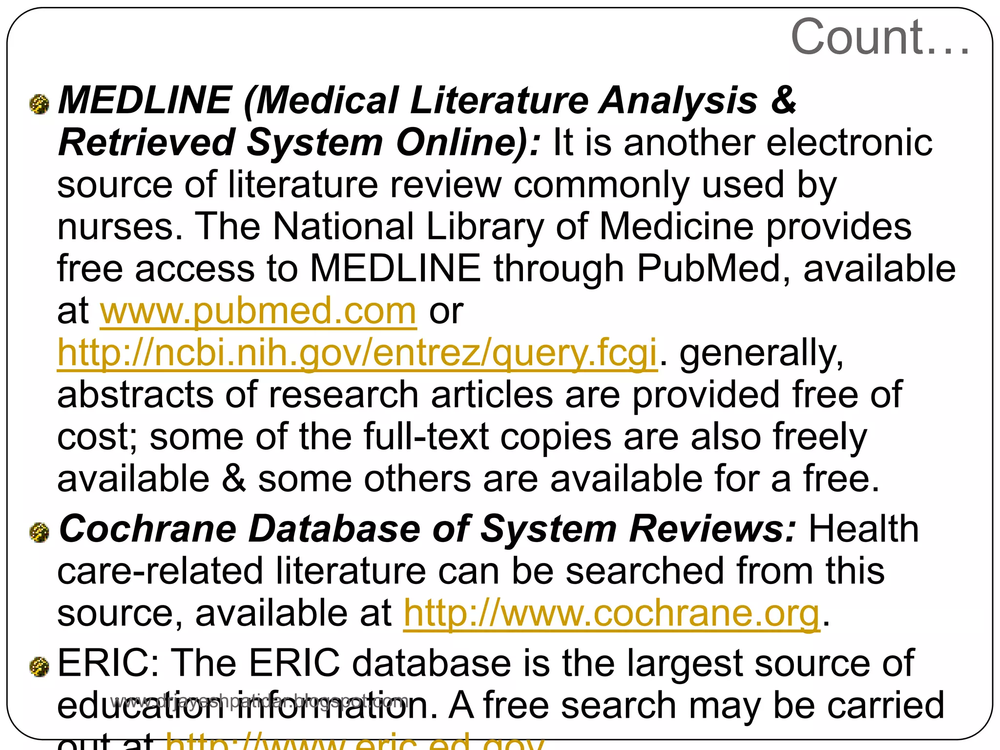 Literature review in research | PPSX