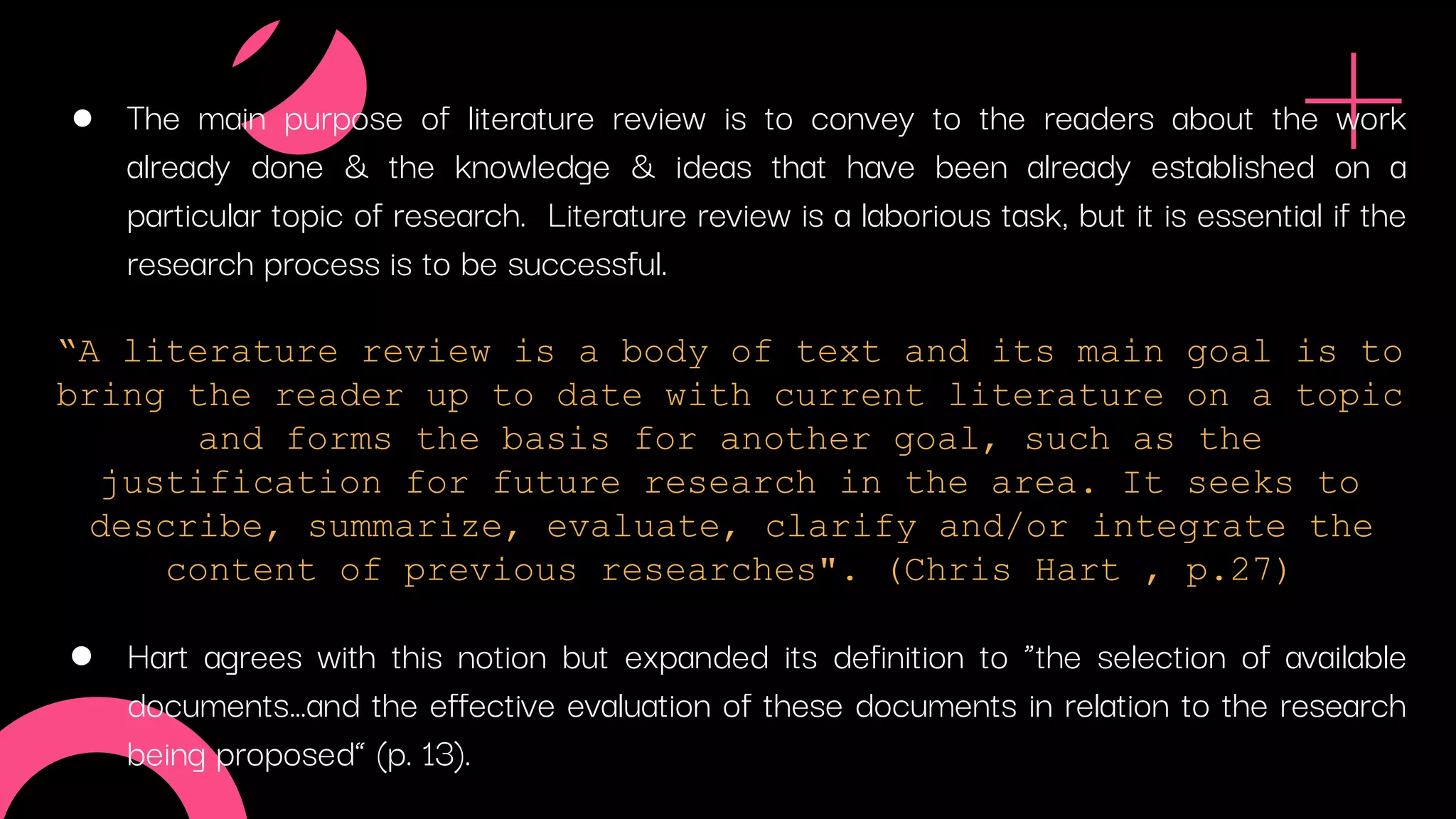 Literature review in research | PPTX