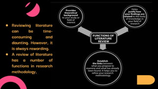 Literature review in research | PPTX
