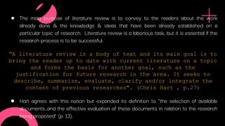 Literature review in research | PPTX
