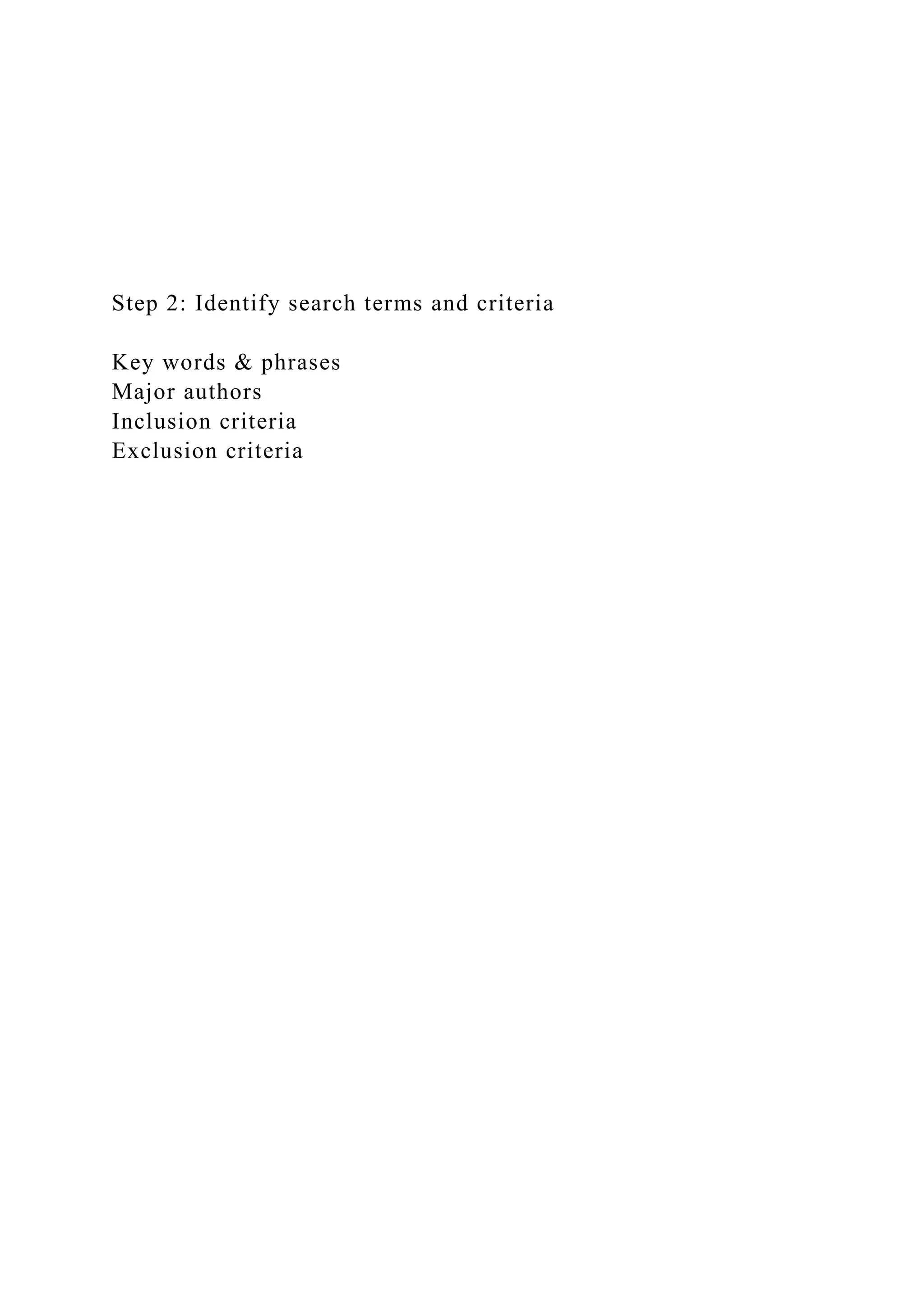 Literature Review Matrixpart I Pico Analysis Of Research Topi Docx