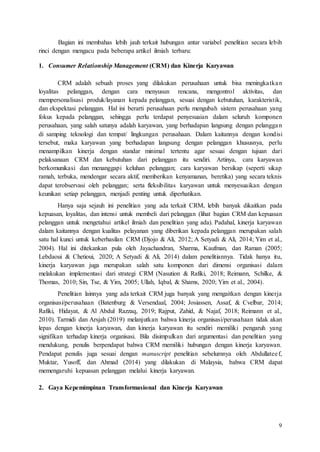 Faktor- faktor yang mempengaruhi Kinerja Karyawan & Kepuasan Pelanggan ...