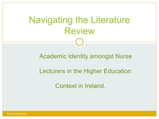 Literature review on academic identity 2 | PPT