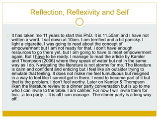 Literature review on academic identity 2 | PPTX | Education