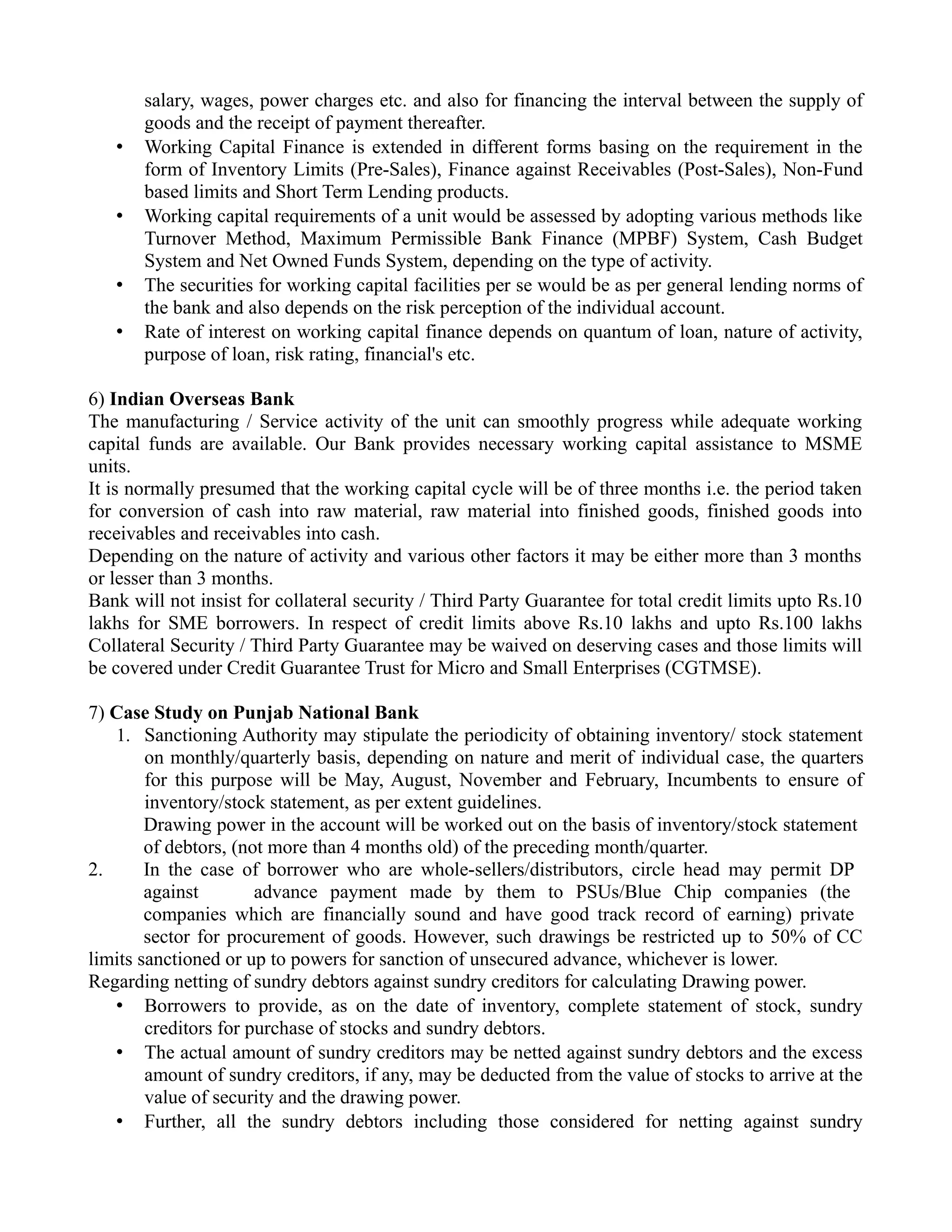 Literature review on working capital | ODT