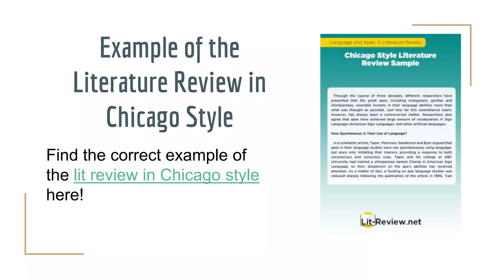 Literature Review Samples 2019 | PPTX | Books and Literature