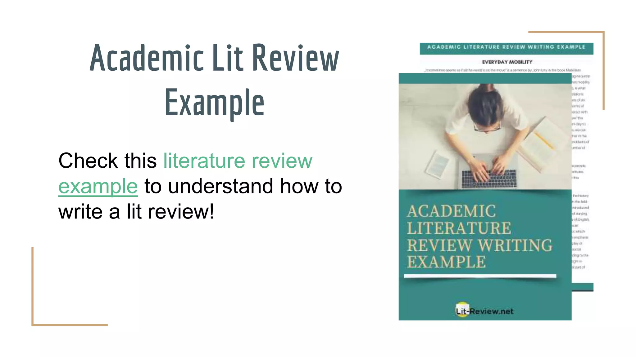 Literature Review Samples 2019 | PPTX | Books and Literature