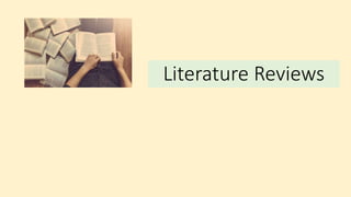 Literature review overview | PPTX