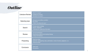 Literature review ppt | PPT
