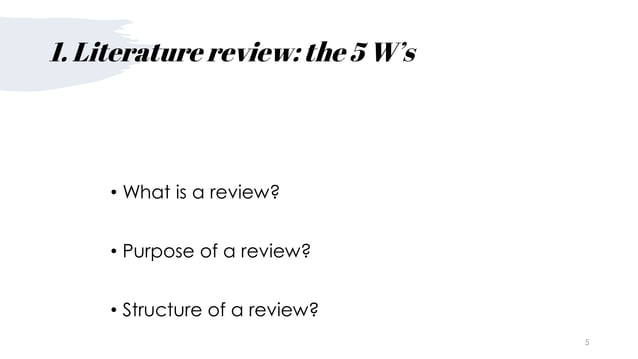 Literature review ppt | PPT