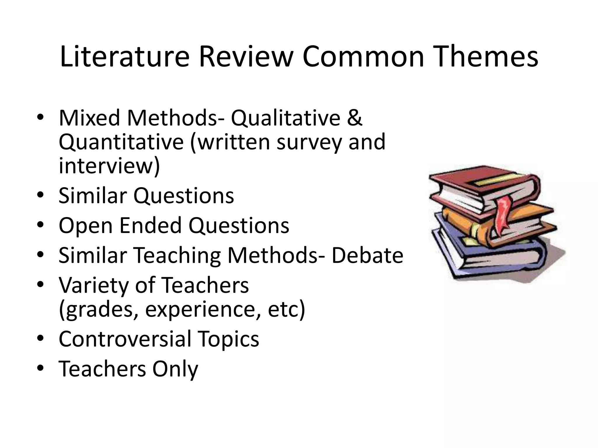 Literature review presentation | PPT