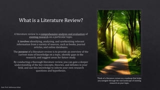 Literature Review for undergraduate students | PPTX