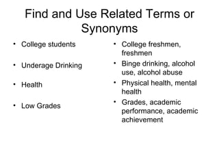 Literature Search | PPT