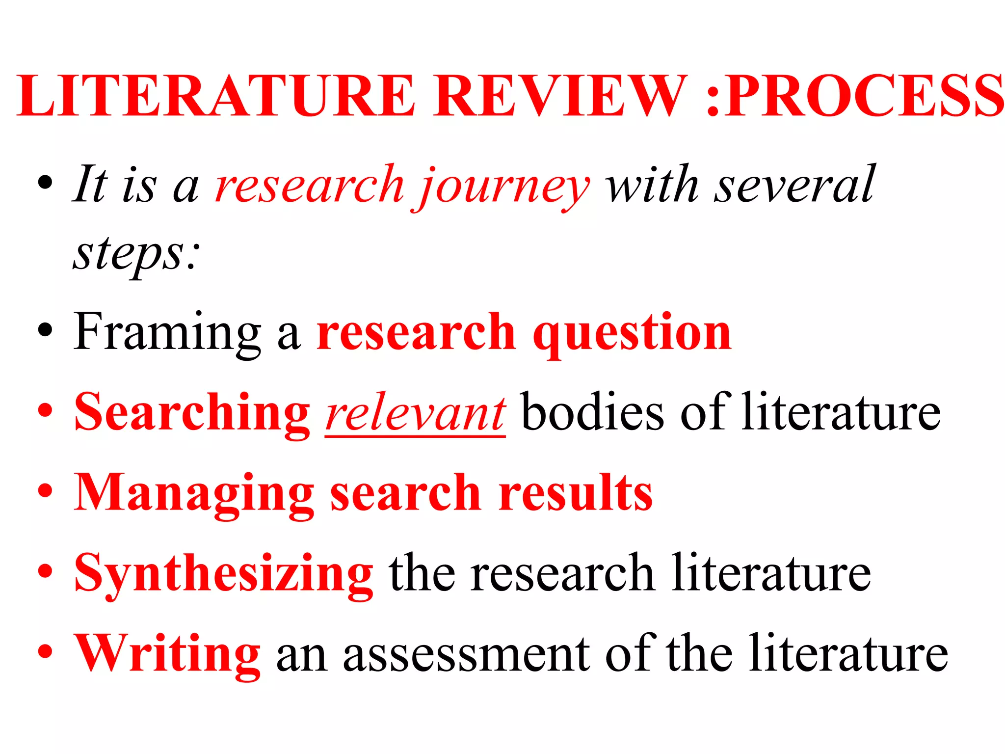 Literature search | PPTX