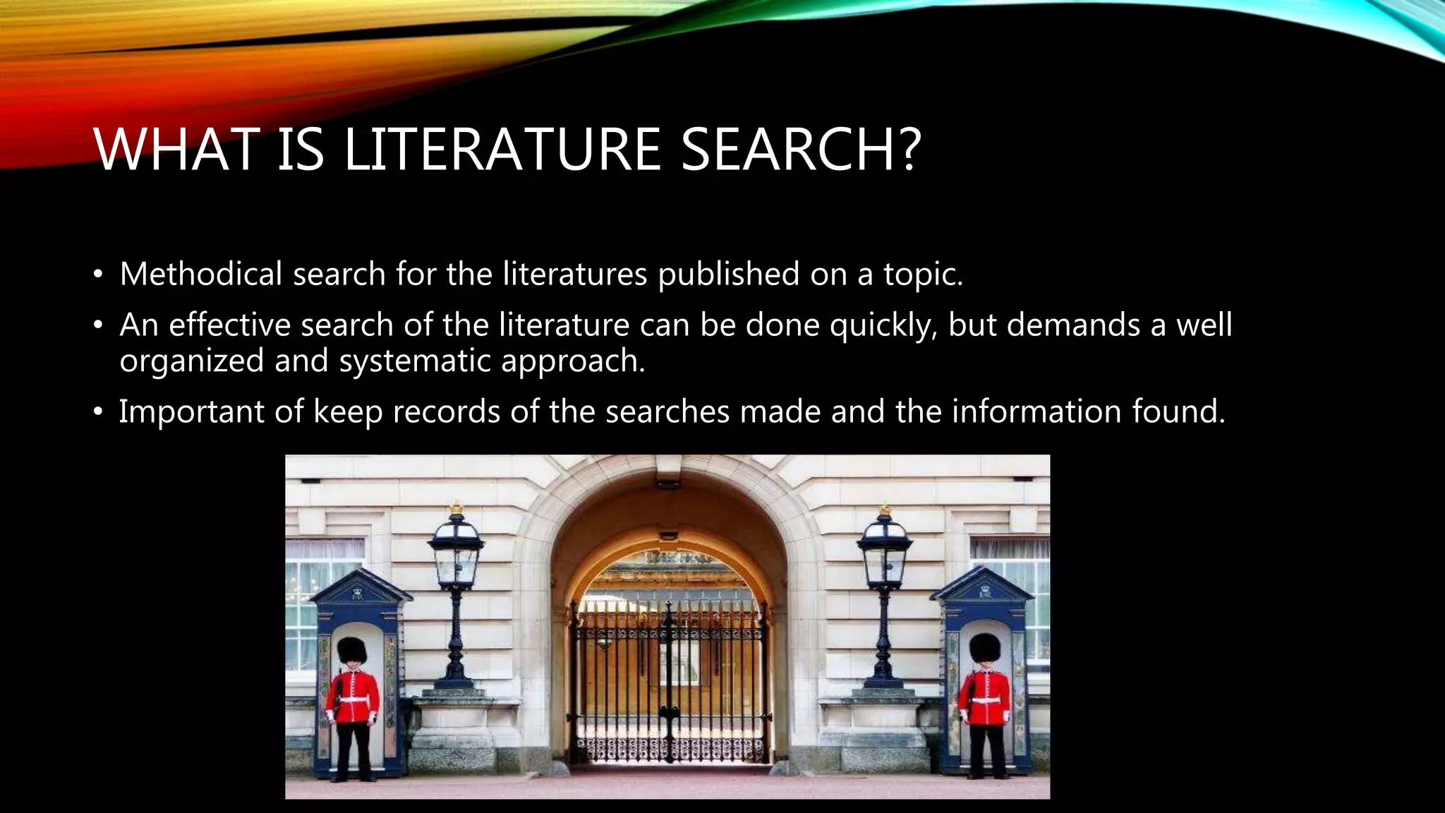 Literature search PPT Dr Mathew Joseph | PPTX