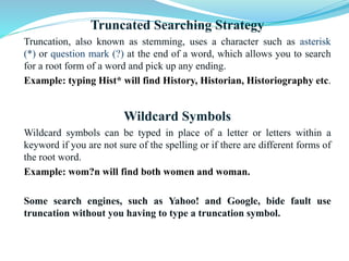 Literature search, referencing | PPTX