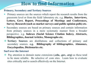 Literature search, referencing | PPTX